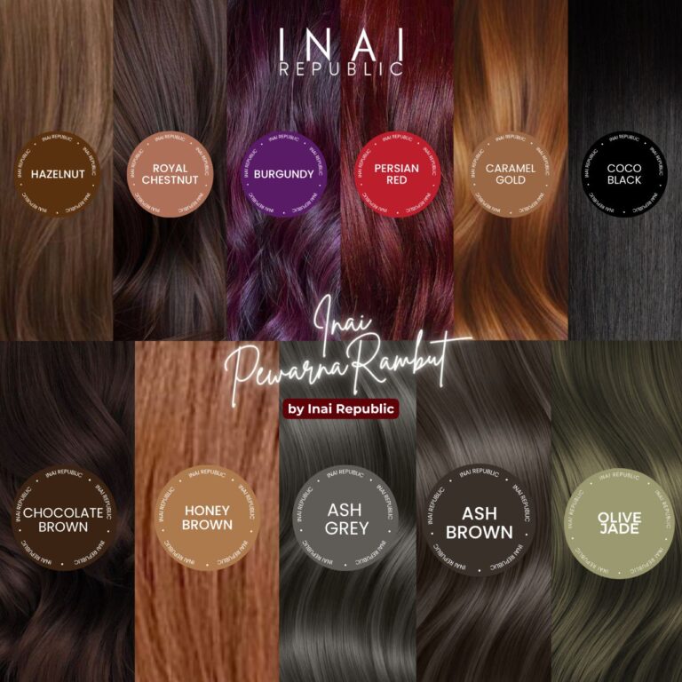INAI PEWARNA RAMBUT HALAL – HENNA HAIR COLOUR (11 WARNA PREMIUM) | (4 ...