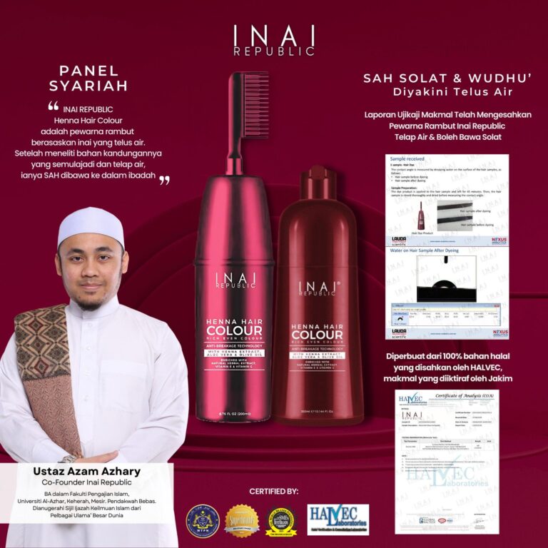 INAI PEWARNA RAMBUT HALAL – HENNA HAIR COLOUR (11 WARNA PREMIUM) | (4 ...